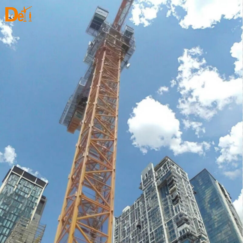 Used City Lifting Tower Cranes 6 Tons XCMG 6012 Flat Head Tower Crane ...